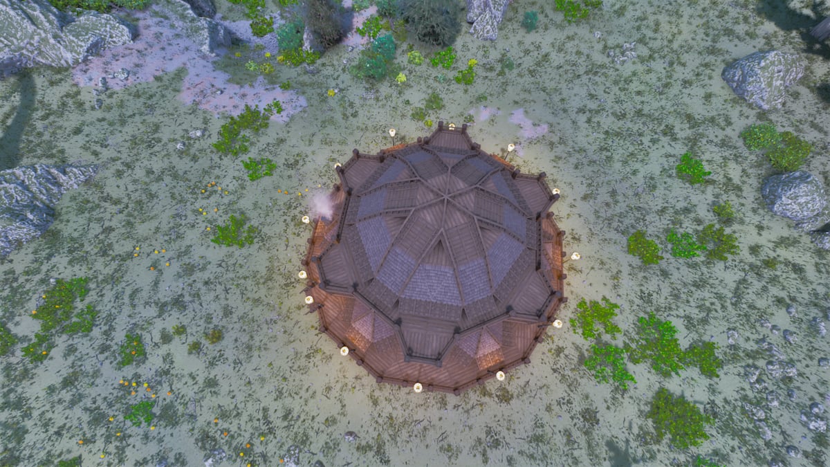 Dodecagonal dome house - ARK Building Template