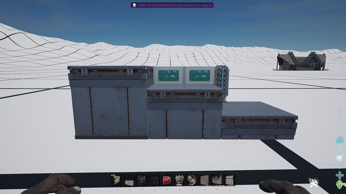 lowered foundation 3 step - ARK Building Template