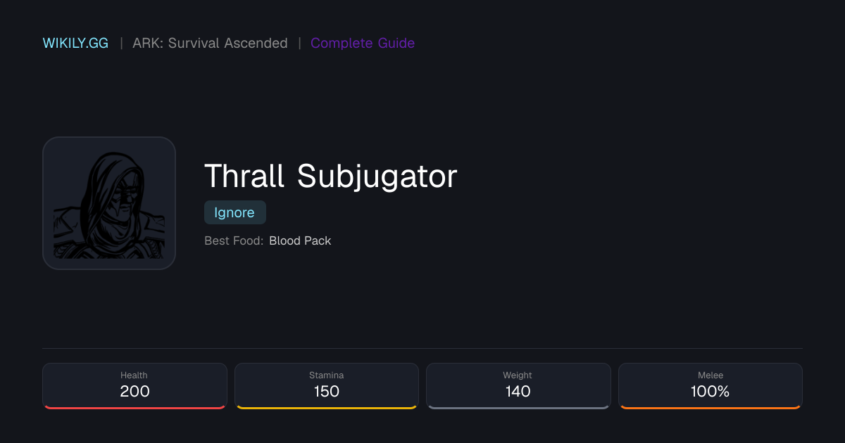 Thrall Subjugator - ARK: Survival Ascended