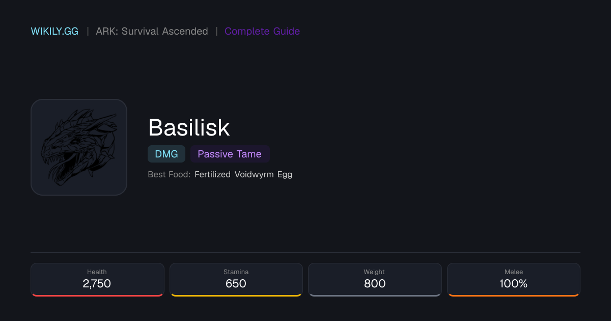 Basilisk - ARK: Survival Ascended