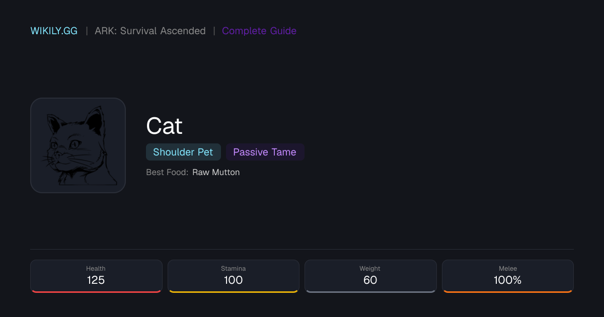 Cat - ARK: Survival Ascended