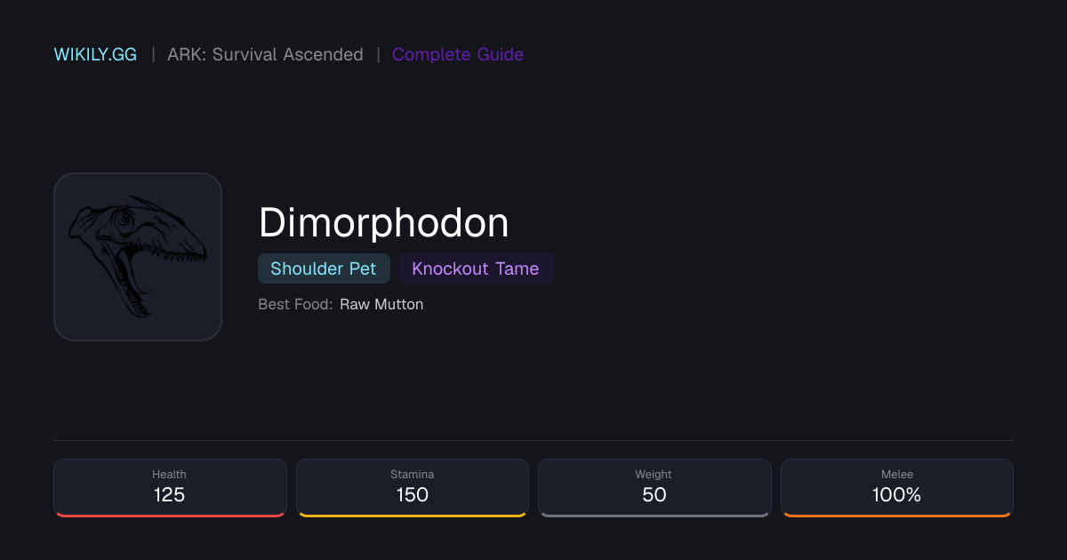 Dimorphodon - ARK: Survival Ascended
