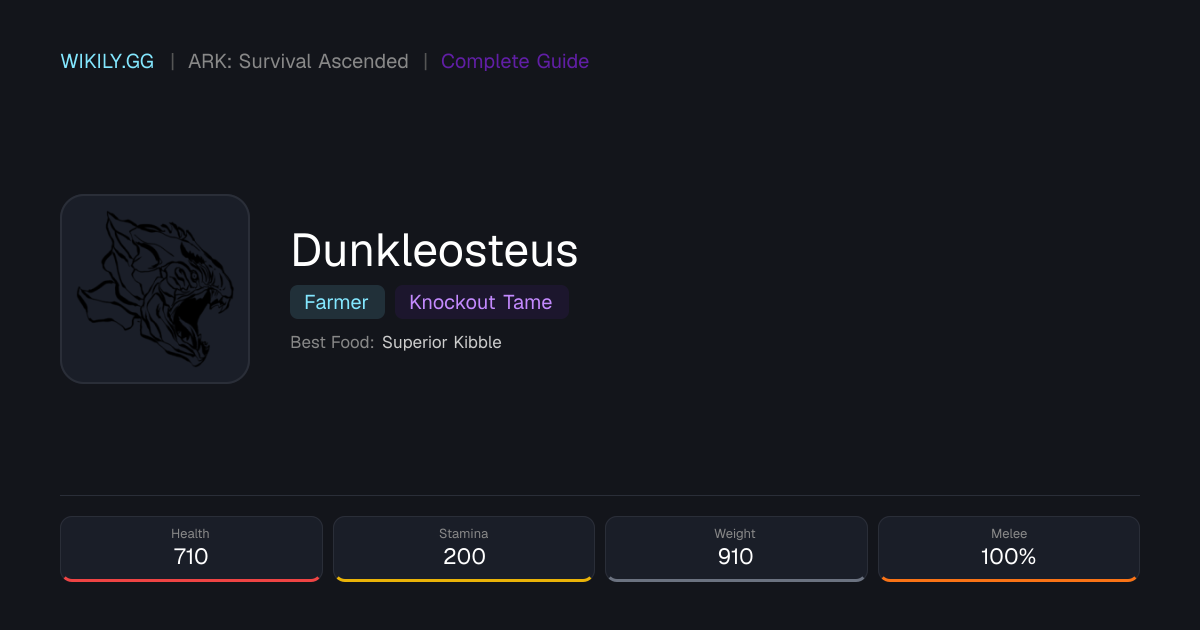Dunkleosteus - ARK: Survival Ascended