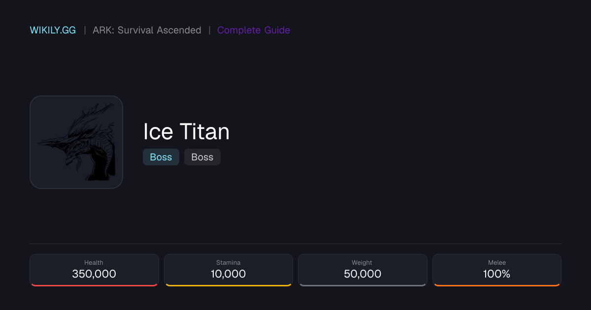 Ice Titan - ARK: Survival Ascended