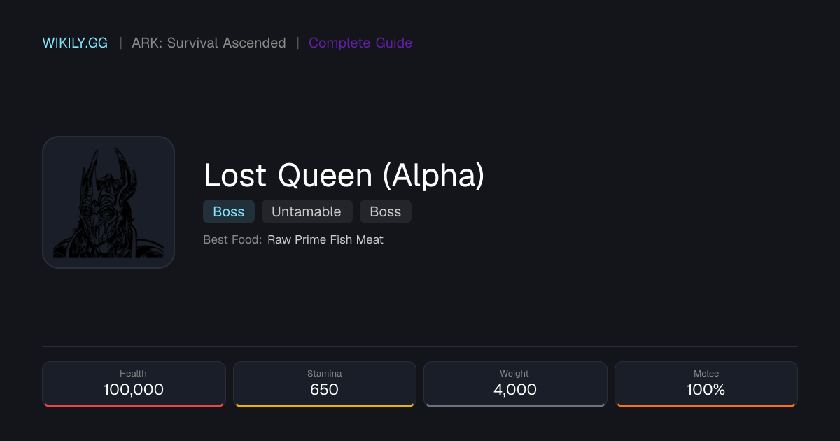 Lost Queen (Alpha) - ARK: Survival Ascended