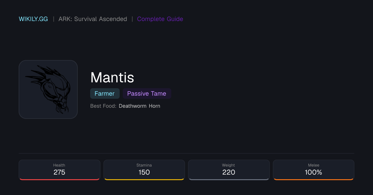 Mantis - ARK: Survival Ascended