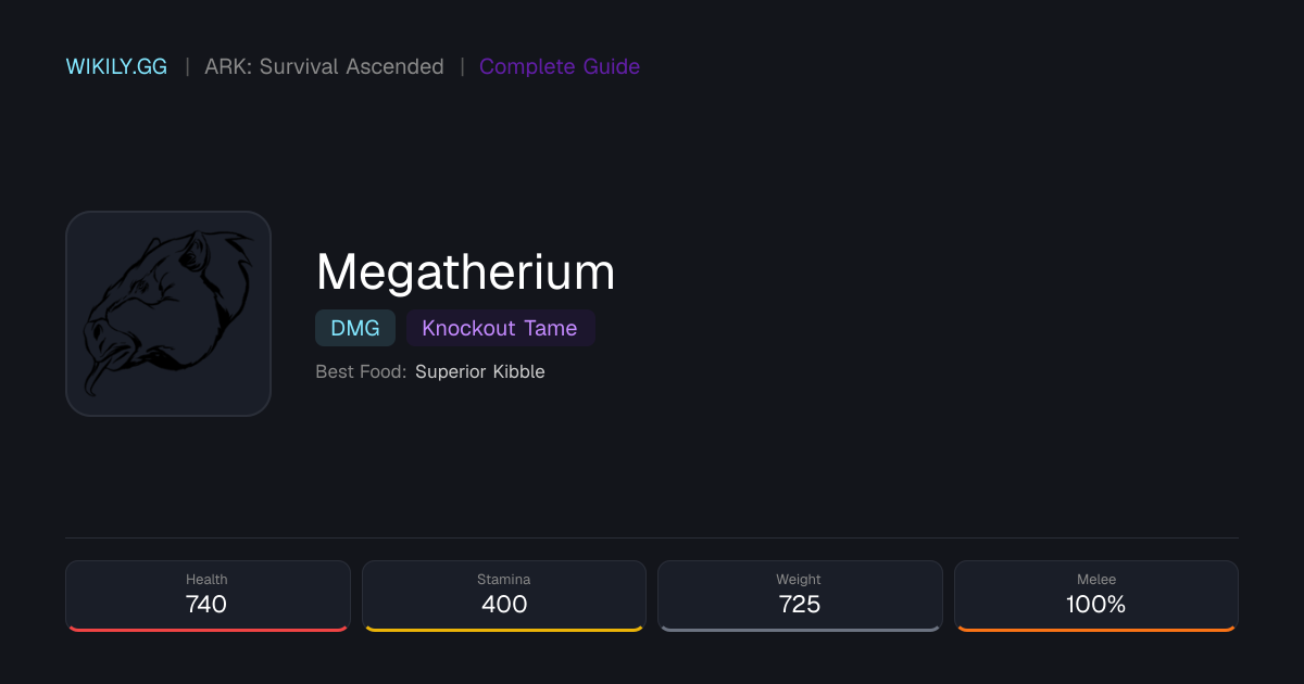 Megatherium - ARK: Survival Ascended
