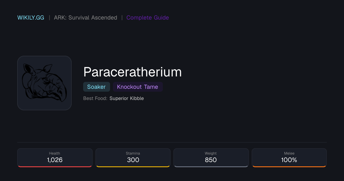 Paraceratherium - ARK: Survival Ascended