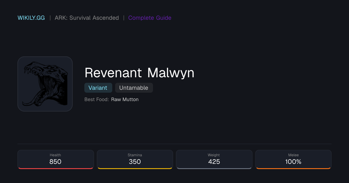 Revenant Malwyn - ARK: Survival Ascended