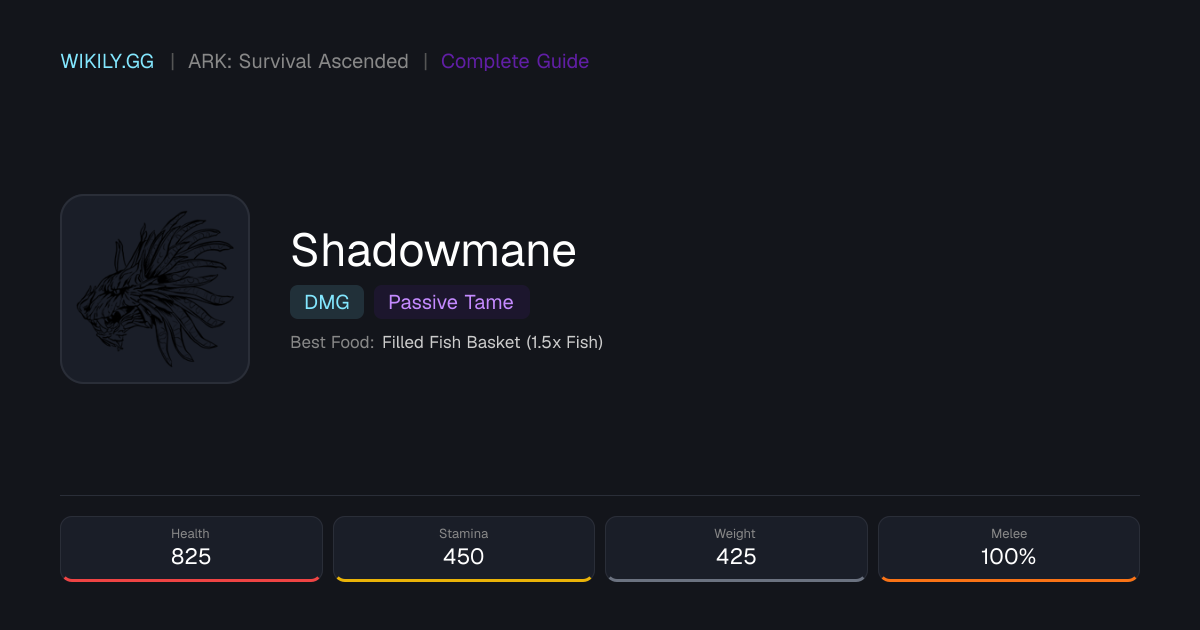 Shadowmane - ARK: Survival Ascended