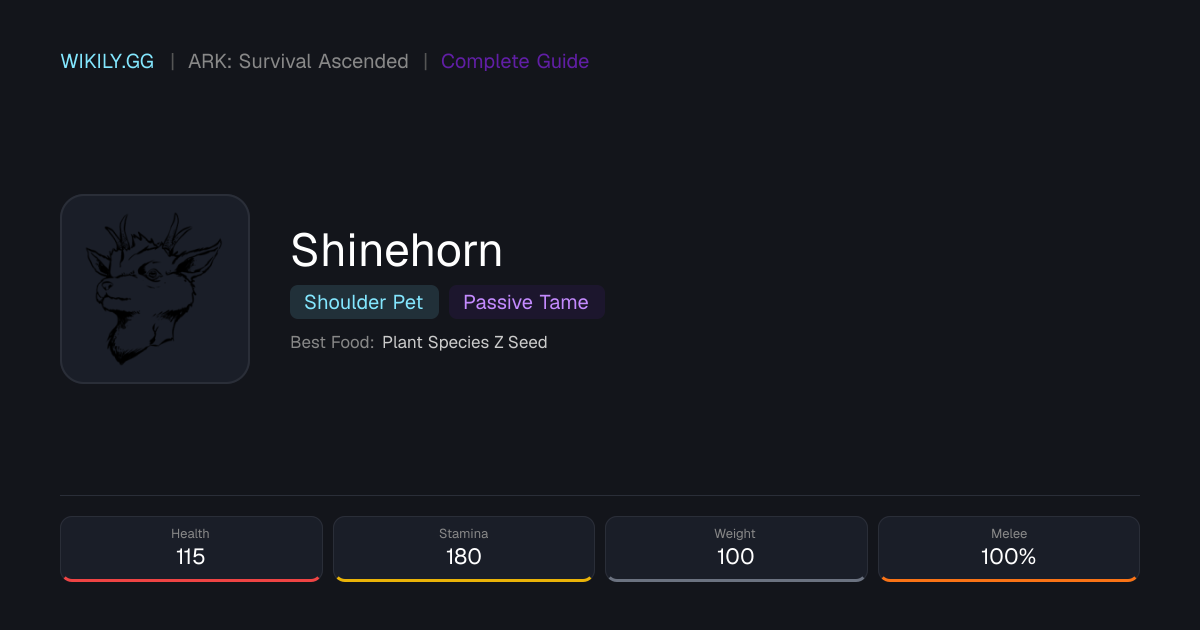 Shinehorn - ARK: Survival Ascended