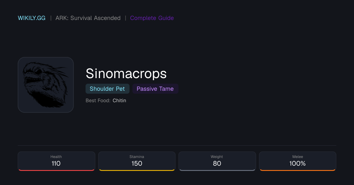 Sinomacrops - ARK: Survival Ascended