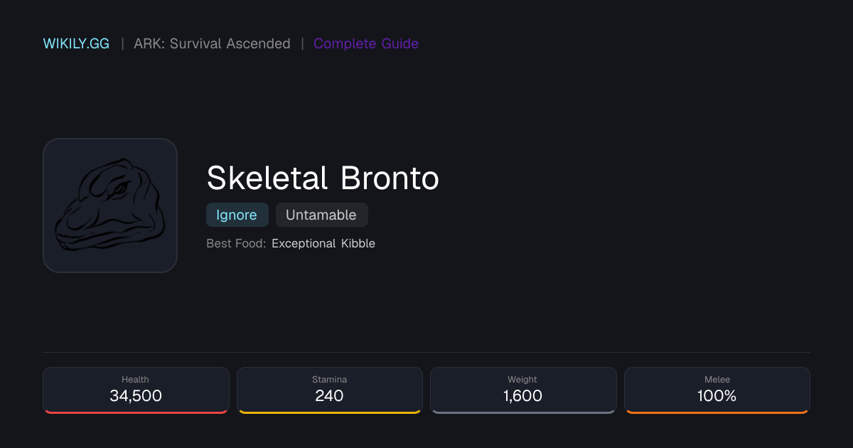 Skeletal Bronto - ARK: Survival Ascended