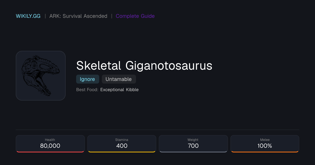 Skeletal Giganotosaurus - ARK: Survival Ascended