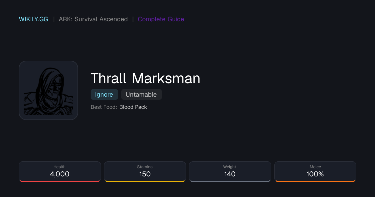 Thrall Marksman - ARK: Survival Ascended
