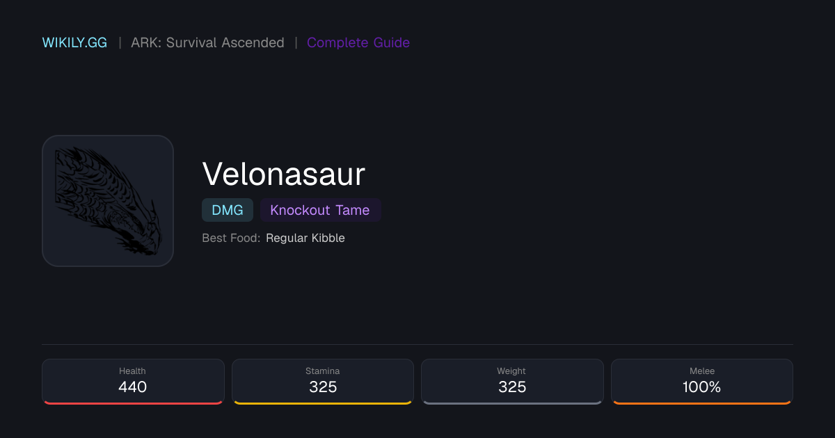 Velonasaur - ARK: Survival Ascended