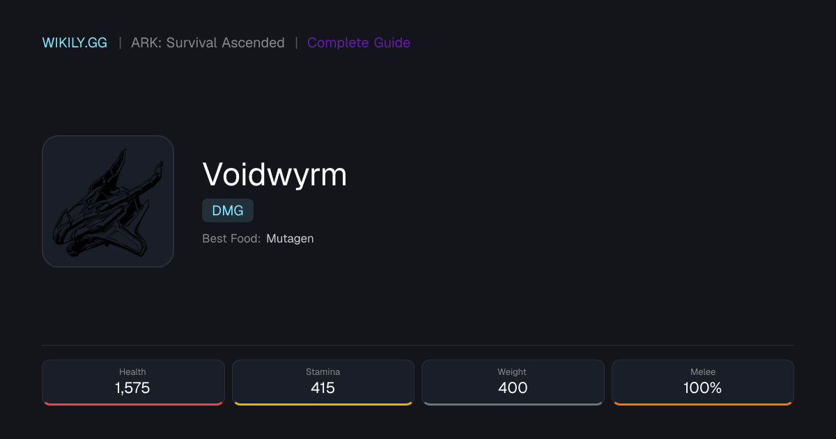 Voidwyrm - ARK: Survival Ascended