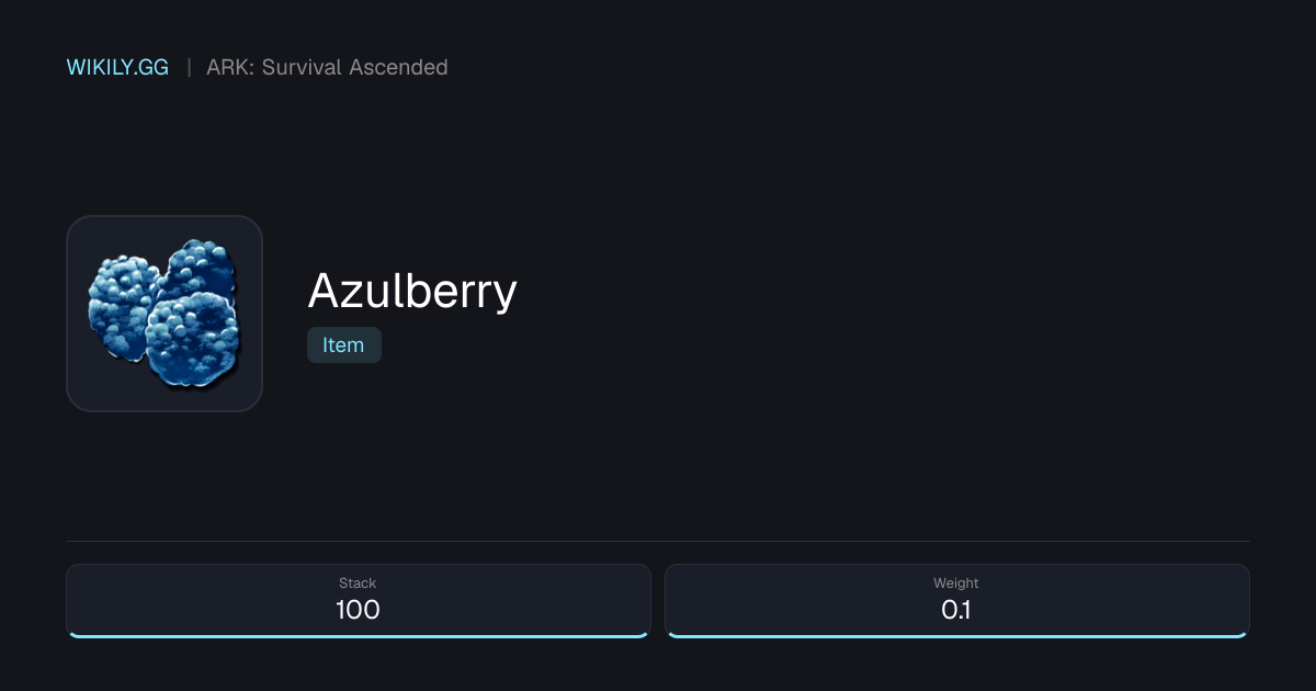 Azulberry - ARK: Survival Ascended