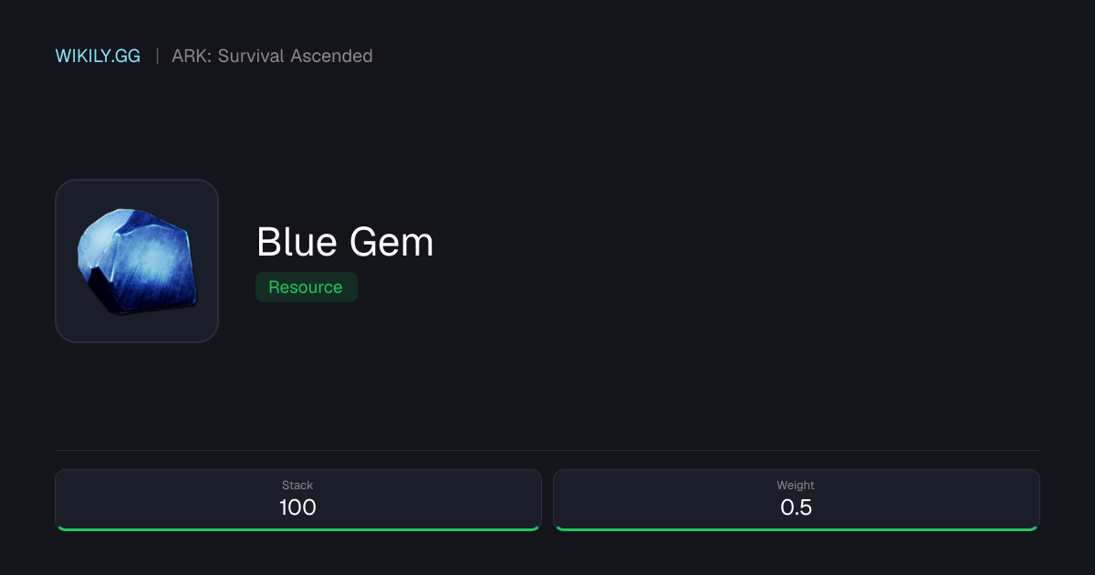 Blue Gem - ARK: Survival Ascended