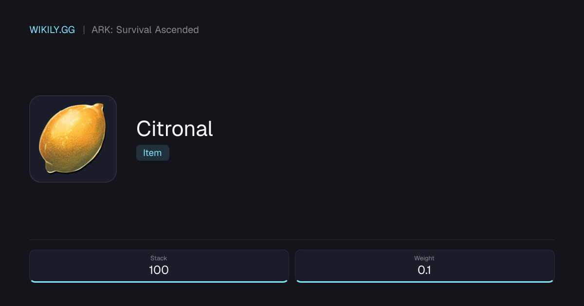 Citronal - ARK: Survival Ascended