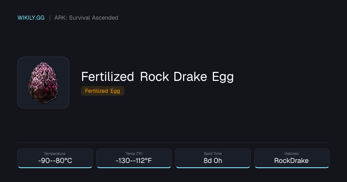 Fertilized Rock Drake Egg Spawn Command & Incubation - ARK: Survival ...
