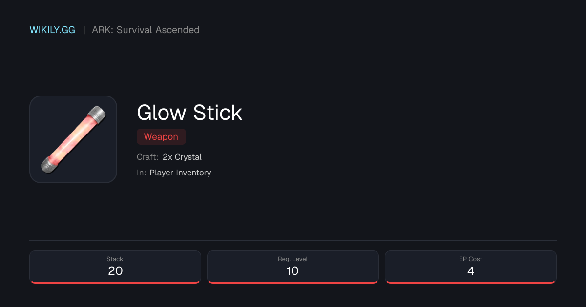 Glow Stick - ARK: Survival Ascended