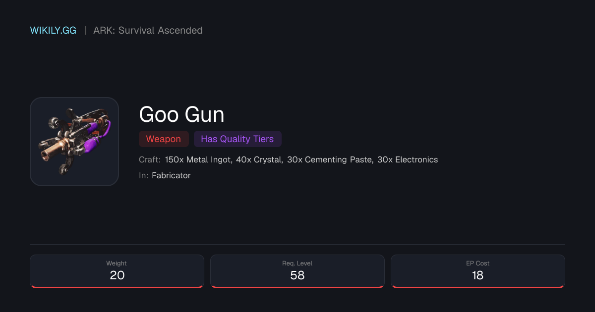 Goo Gun - ARK: Survival Ascended