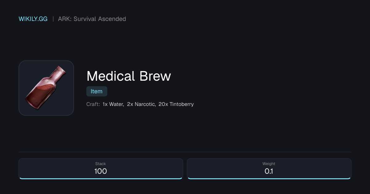 Medical Brew - ARK: Survival Ascended