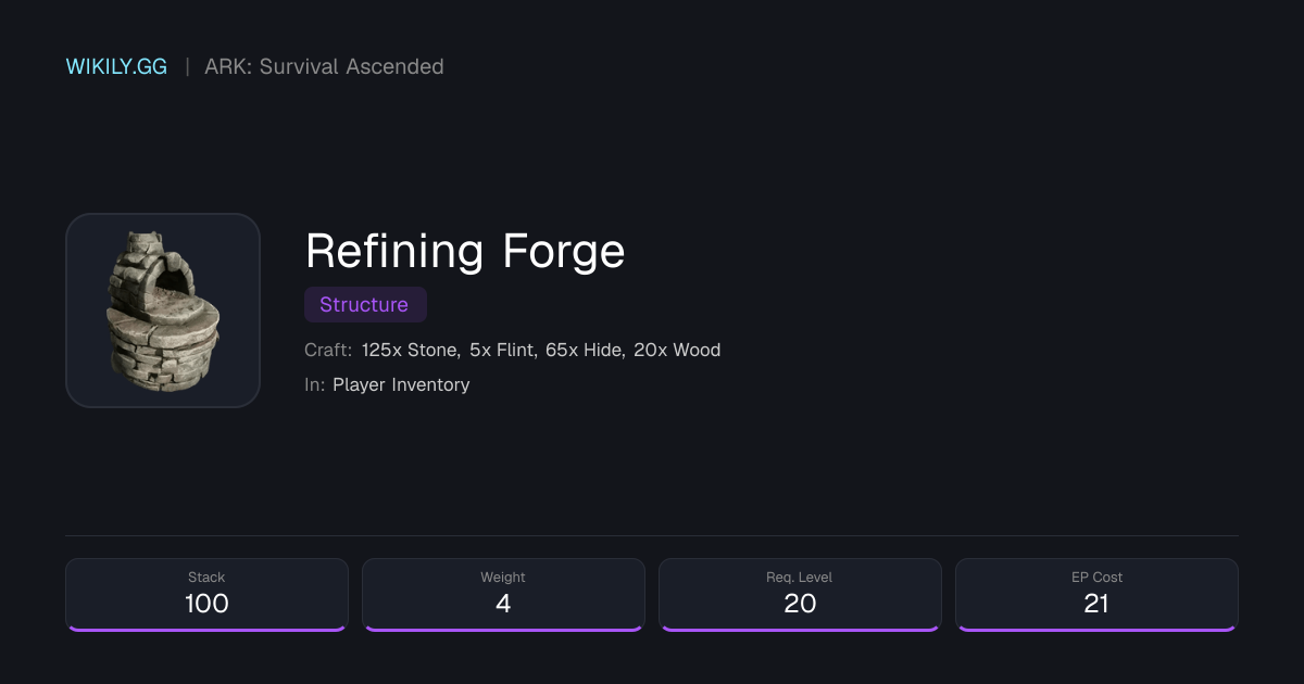 Refining Forge - ARK: Survival Ascended