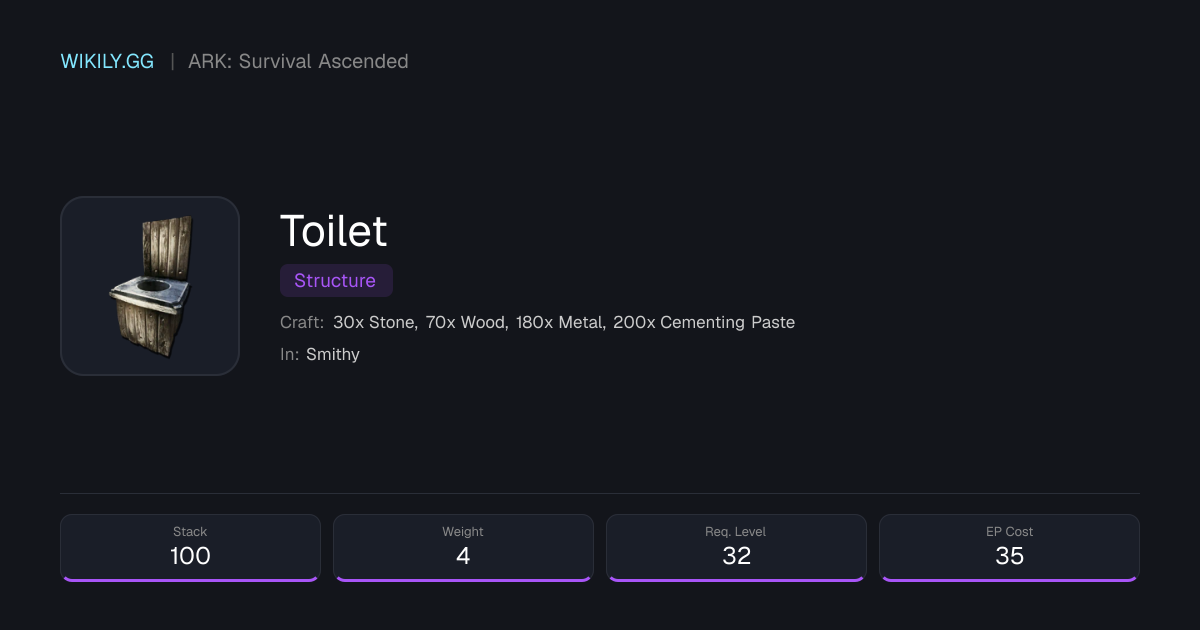 Toilet - ARK: Survival Ascended