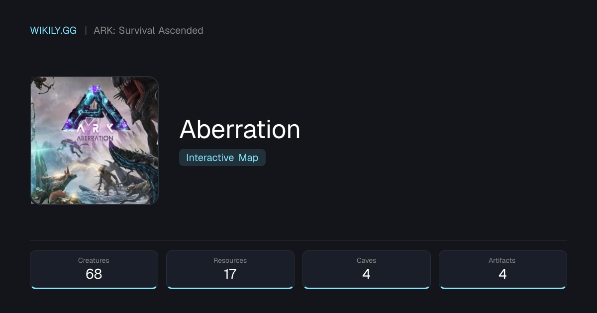 Aberration Resource Map - Spawns & Caves - ARK: Survival Ascended