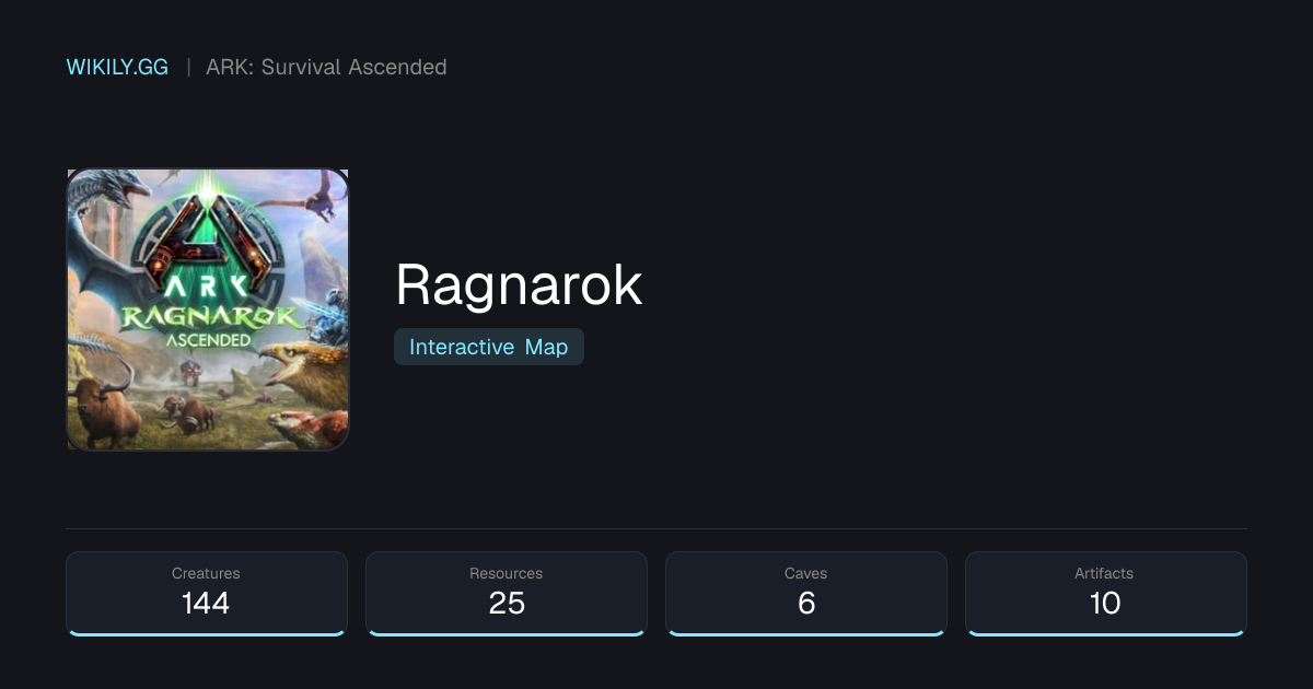 Ragnarok Resource Map - Spawns & Caves - ARK: Survival Ascended