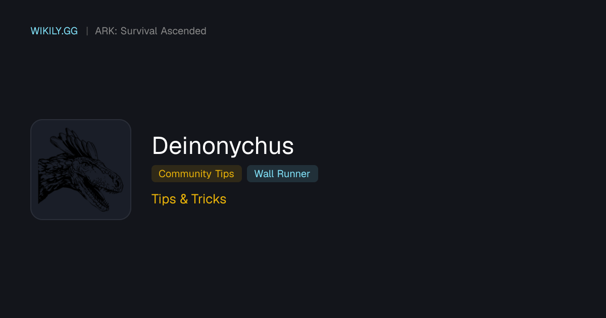 Deinonico Guide e Trucchi - ARK: Survival Ascended