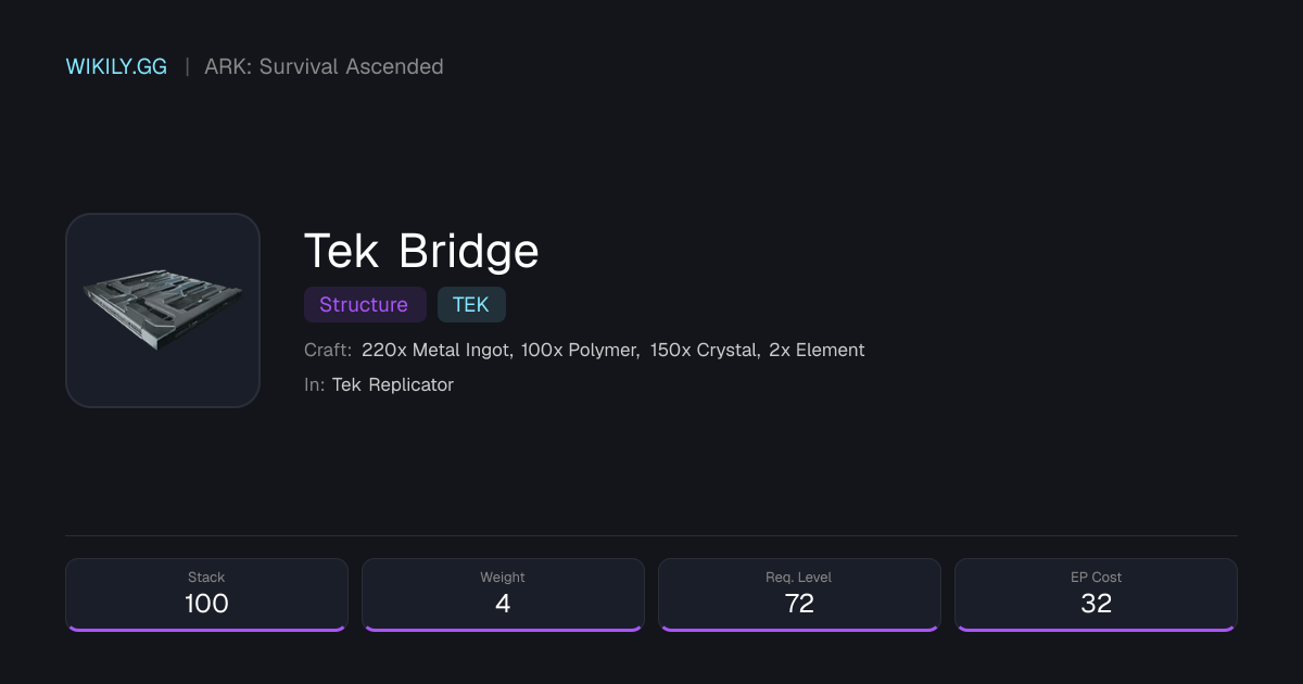 Ponte Tek - ARK: Survival Ascended