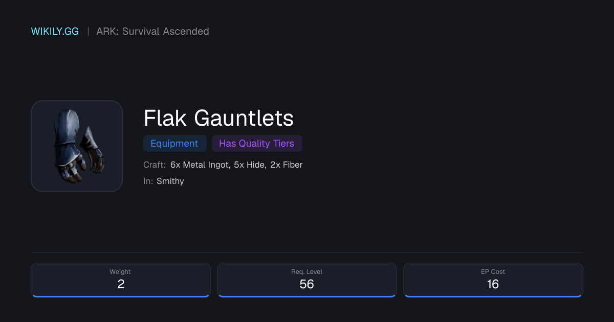 Flak Gauntlets - ARK: Survival Ascended