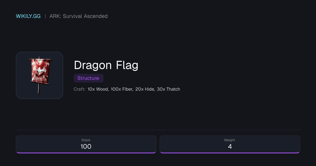 Dragon Flag - ARK: Survival Ascended