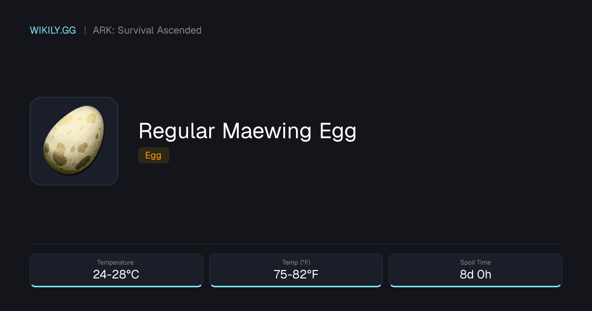 Regular Maewing Egg - ARK: Survival Ascended