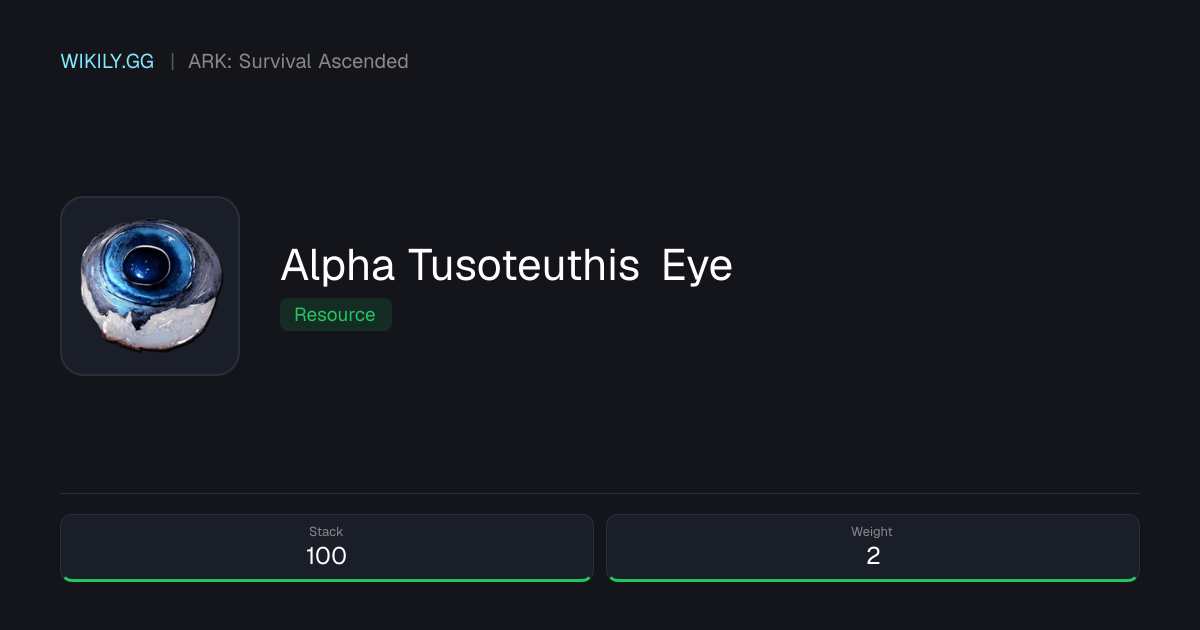 Alpha Tusoteuthis Eye - ARK: Survival Ascended