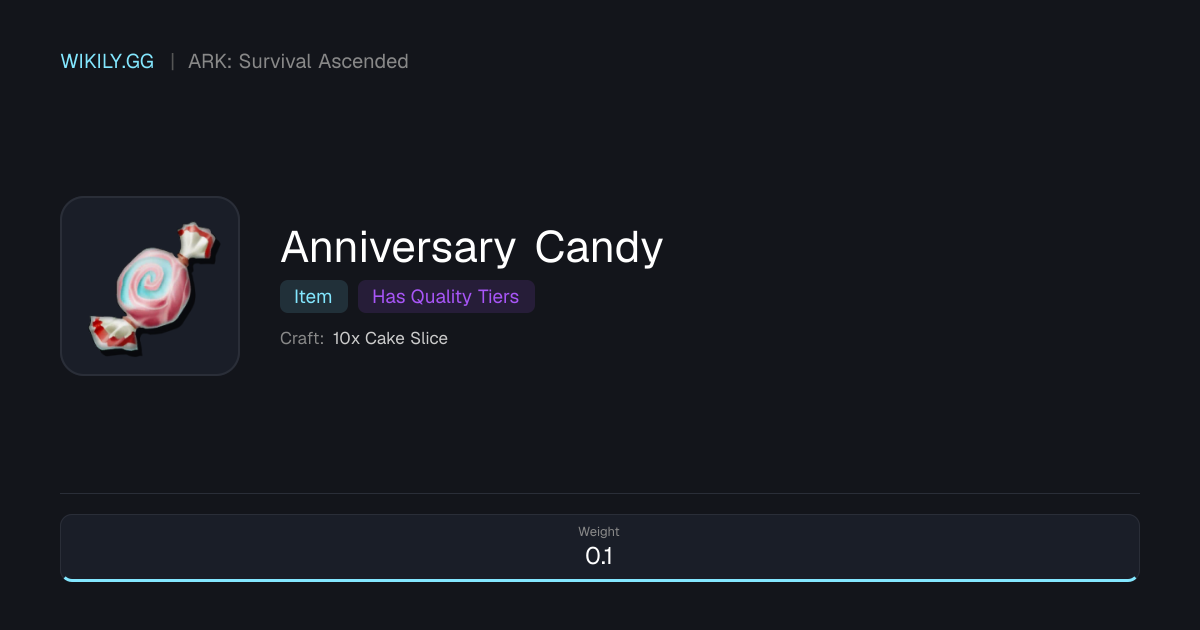 Anniversary Candy - ARK: Survival Ascended