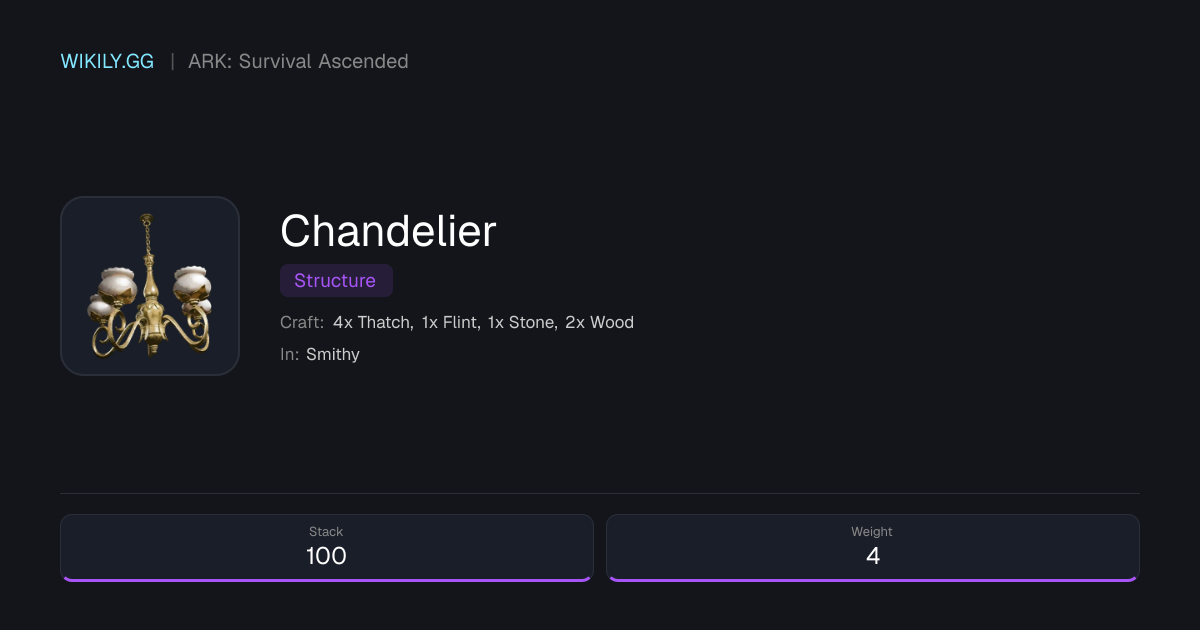 Chandelier - ARK: Survival Ascended