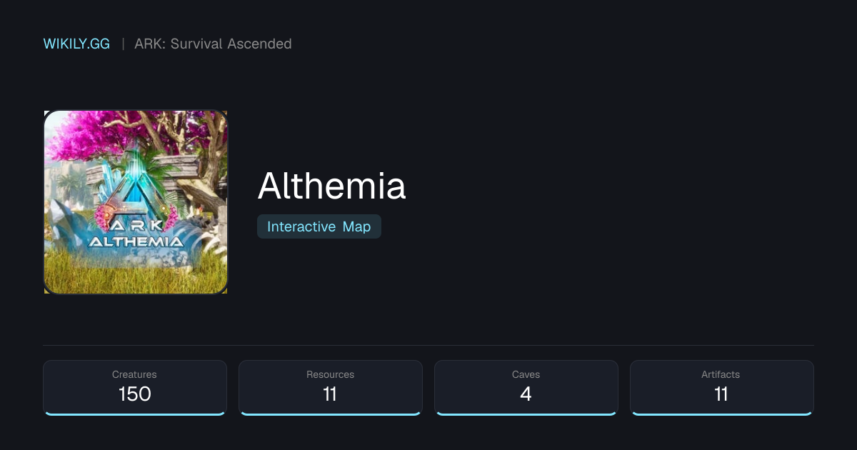 Althemia Haritası - ARK: Survival Ascended
