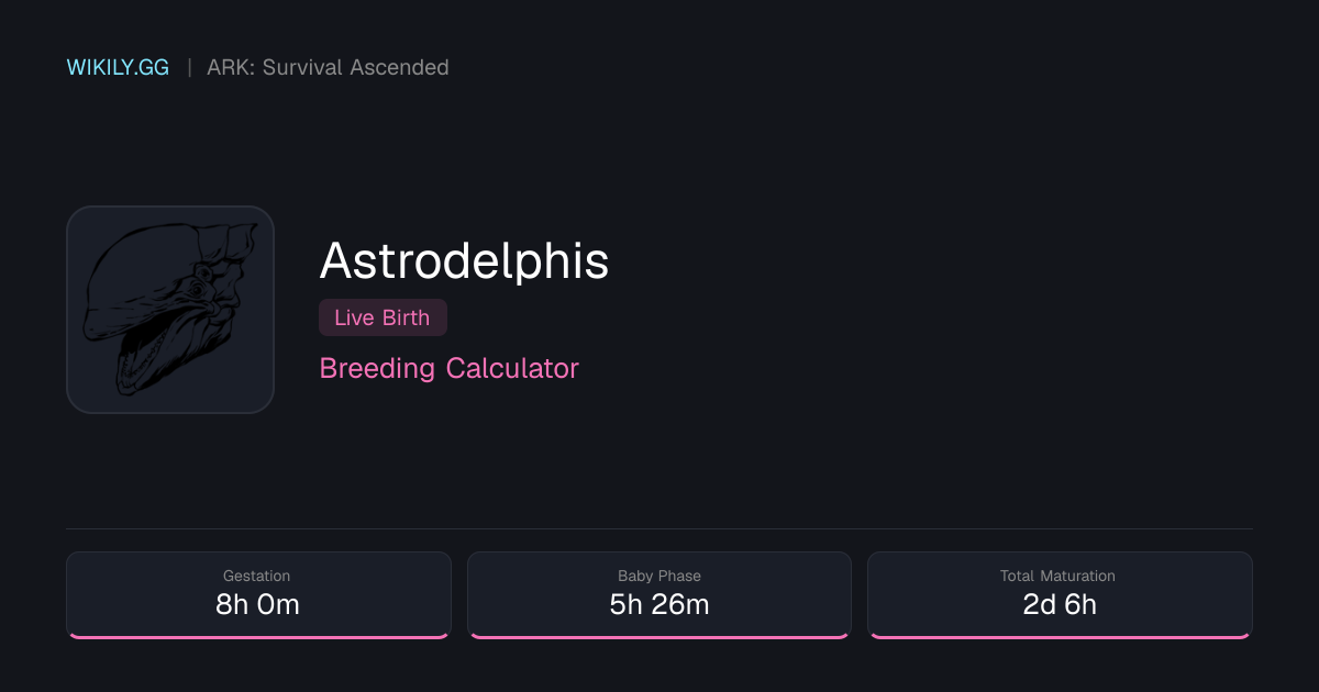 Astrodelphis 配种计算器 - ARK: Survival Ascended