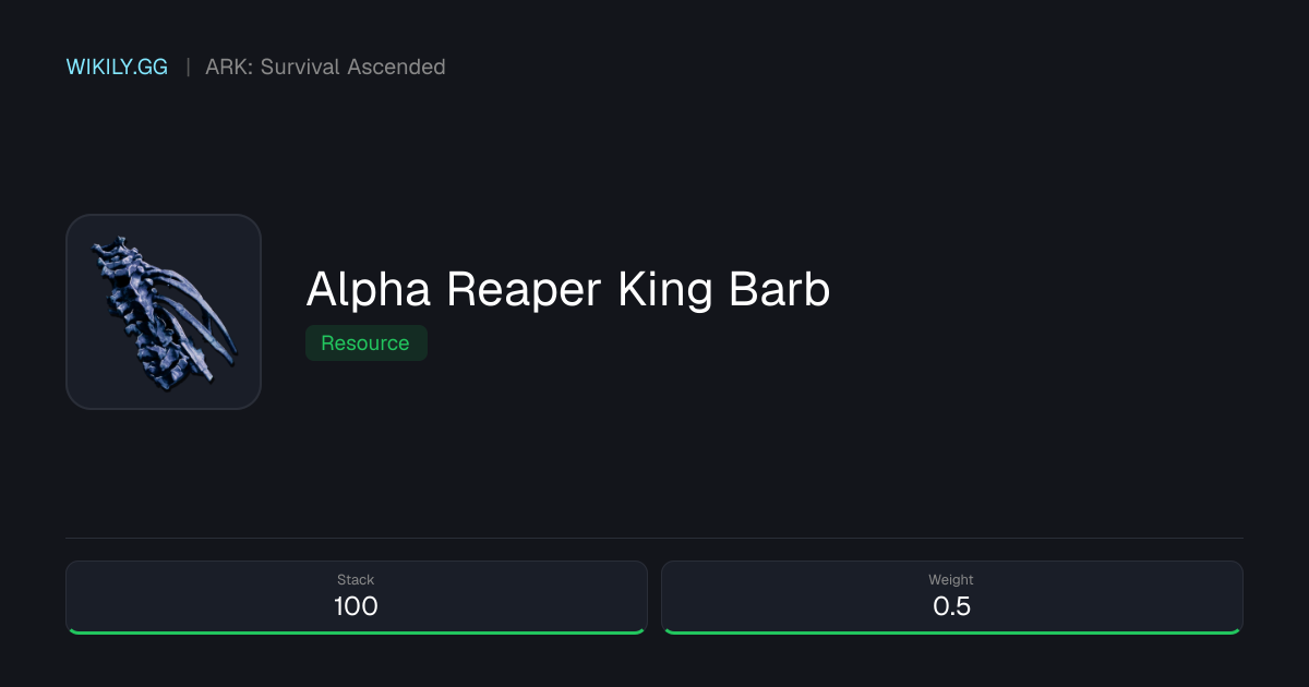 Alpha Reaper King Barb - ARK: Survival Ascended