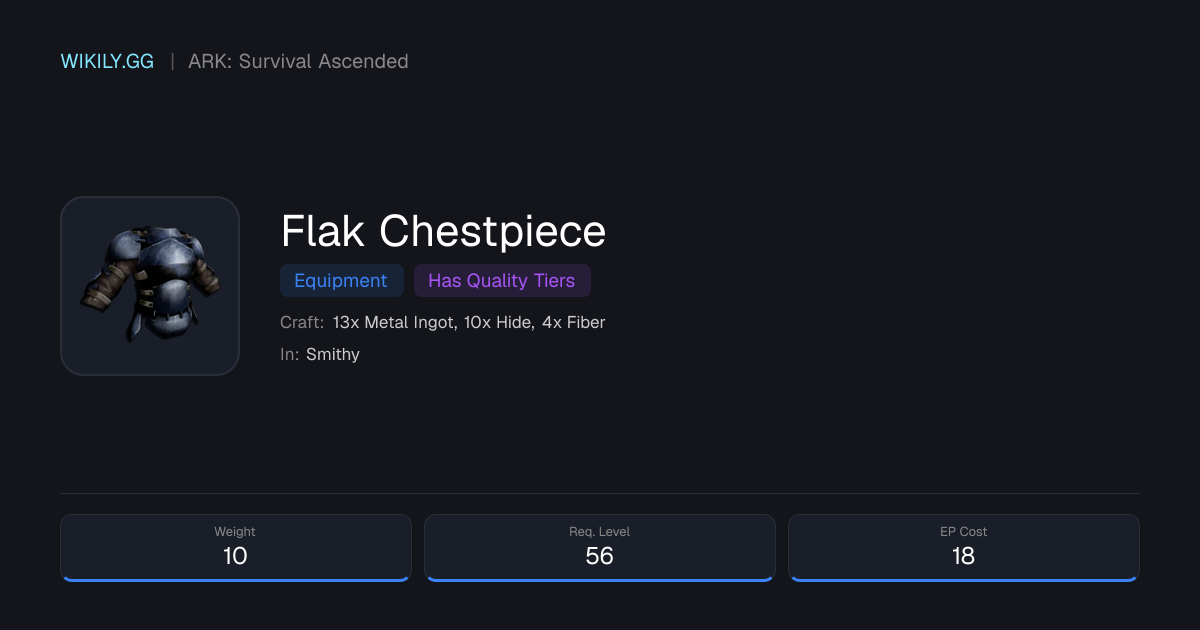 Flak Chestpiece - ARK: Survival Ascended
