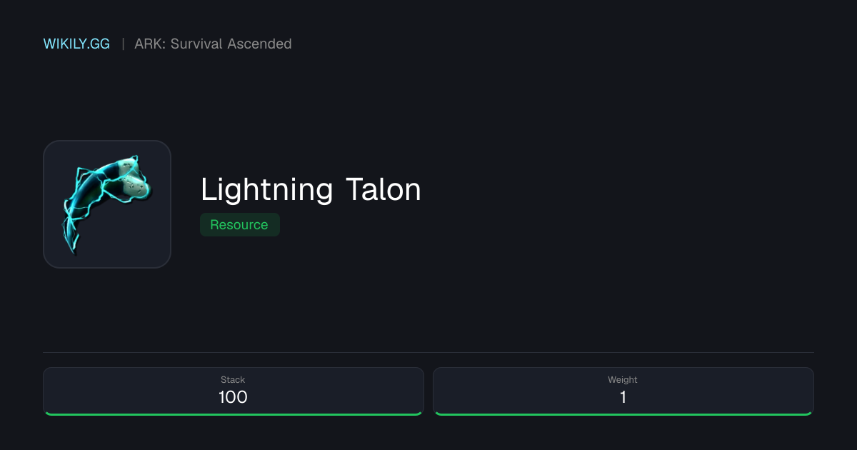 Lightning Talon - ARK: Survival Ascended